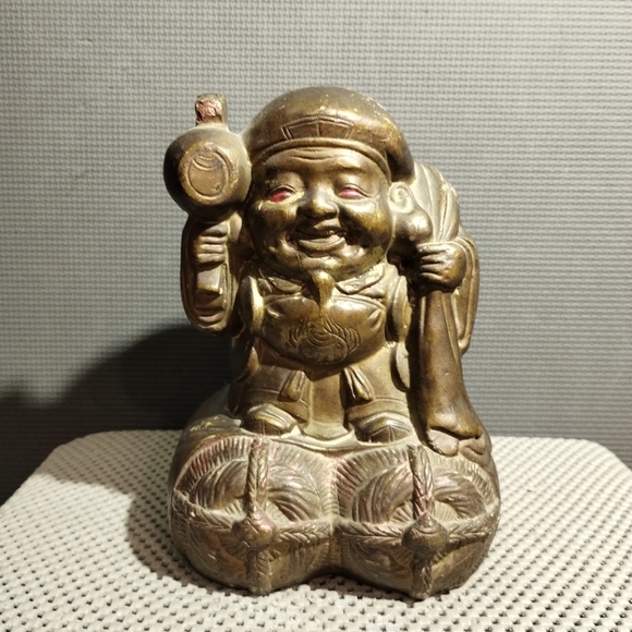 Art Antique Japanese God Of Wealth Daikokuten Figurine Poshmark